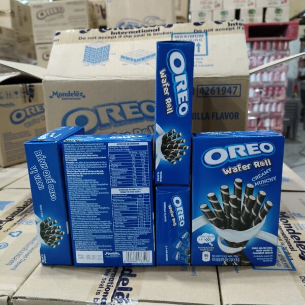 Oreo Wafer Roll Vanilla Box 54G X 20 Wholesale Exporter & Fmcg Viet