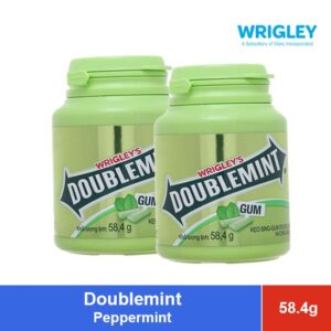 Doublemint Chewing Gum Jar 58.4g Peppermint Flavor - Fresh Breath ...