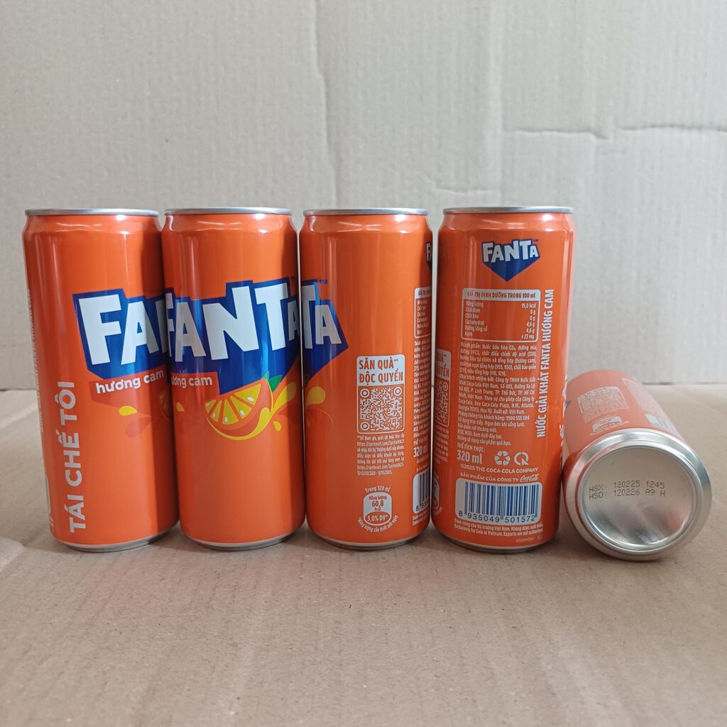 Fanta Soft Drink Orange Can 320ml X 24 Cans Wholesale Exporter » FMCG Viet