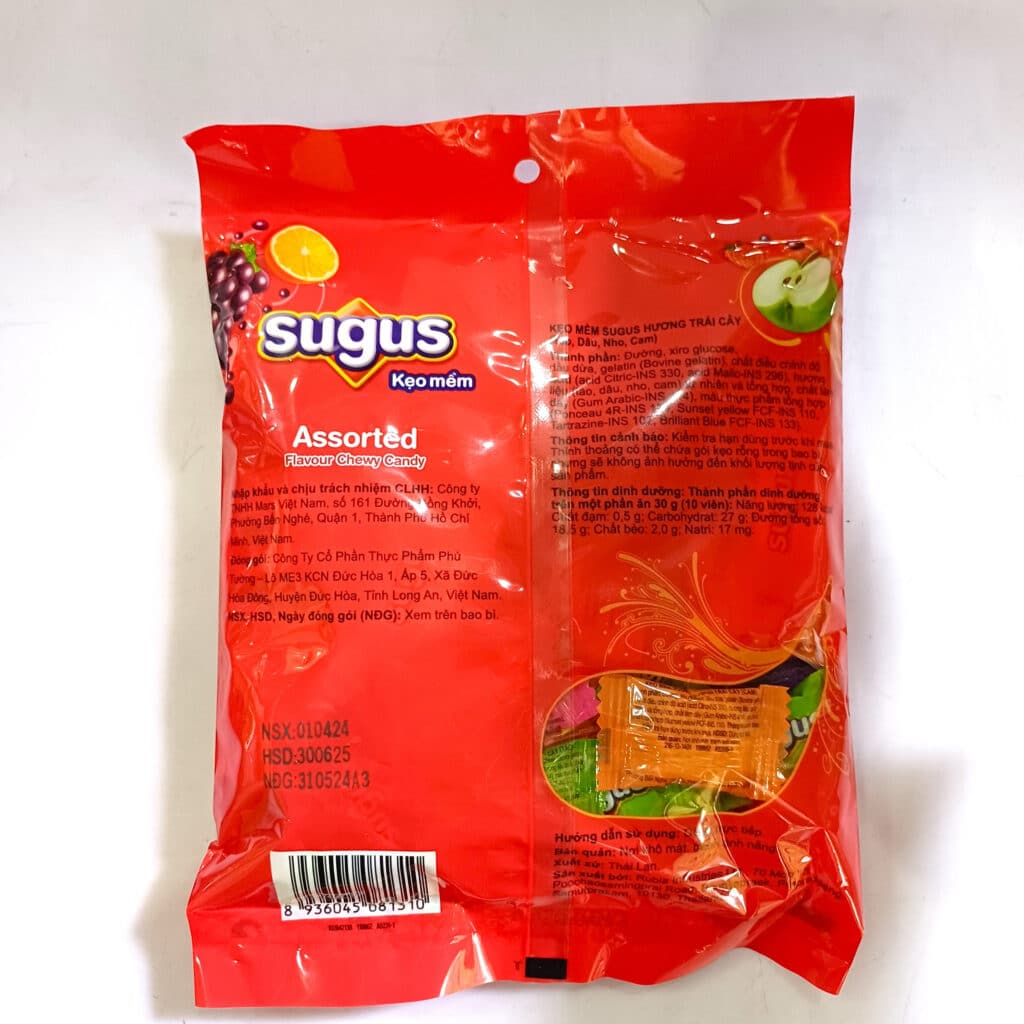 Sugus Chewy Candy Bag 210g Juice Mix Wholesale Exporter » FMCG Viet