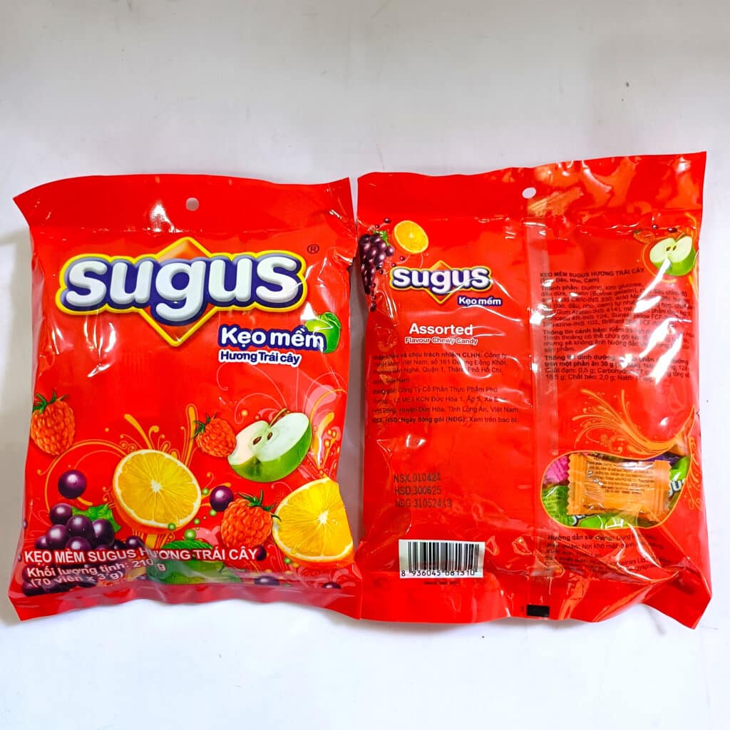 Sugus Chewy Candy Bag 210g Juice Mix Wholesale Exporter » FMCG Viet