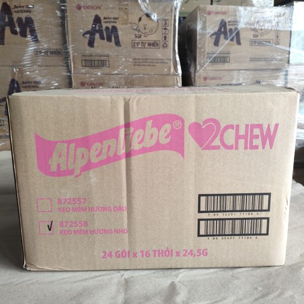 Alpenliebe 2Chew Chewy Candy Grape Flavor 392G X 24 Bags Wholesale ...