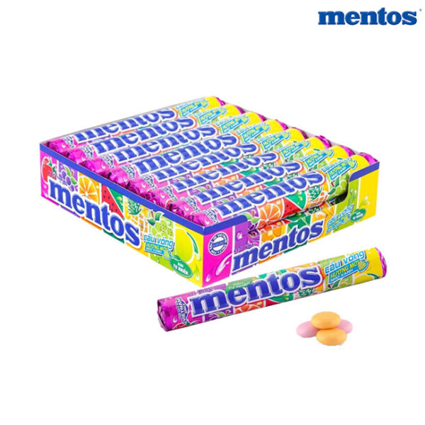 Mentos Chewy Candy Rainbow (29.7G X 16 Sticks) 475.2G X 24 Bags ...
