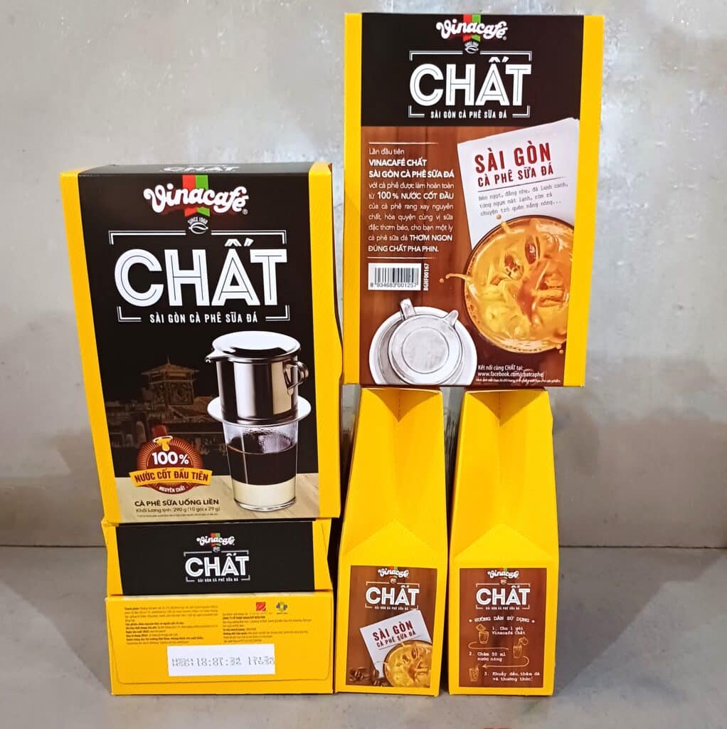 Vina Café "Chất" Sai Gon Milk Iced Coffee 29gr X 10 Packs (Cà Phê "Chất ...