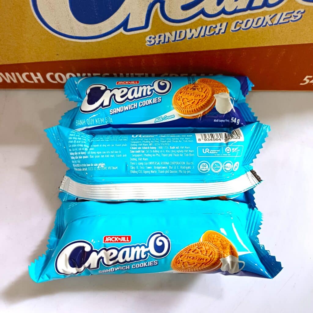 Cream-O Cookie Bag 54g Sandwich Milk Cream Wholesale Exporter » FMCG Viet