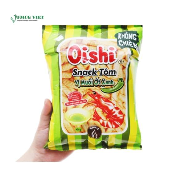 Oishi Snack Bag 40g Shrimp Salted Green Peppers Flavour Wholesale ...