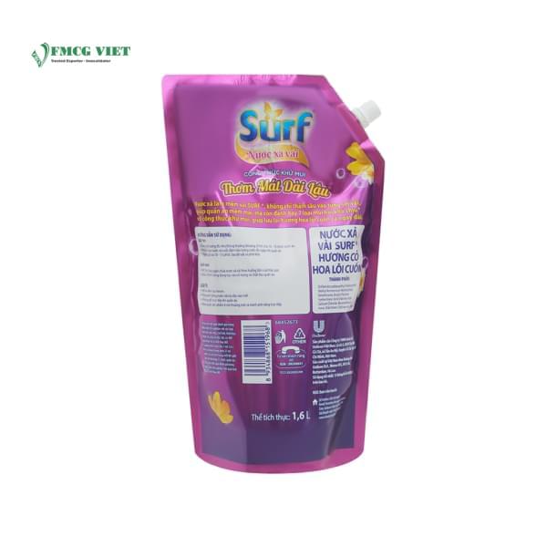 Surf Fabric Softener Pouch 1.6kg Long Lasting Fresh Flowers Attractive ...