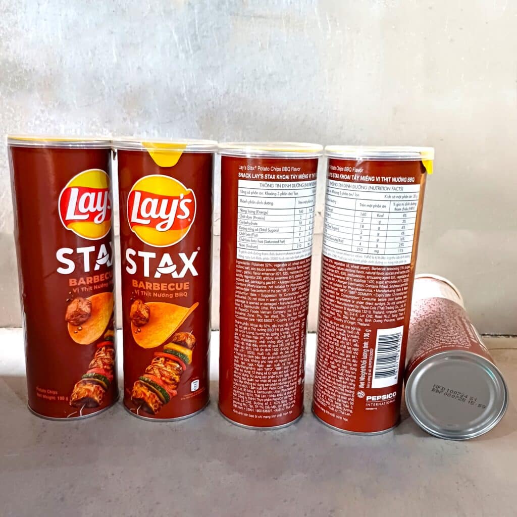 Lay's Stax BBQ Potato Chips Snack 100g X 16 Wholesale Exporter » FMCG Viet