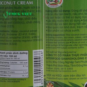 Wonderfarm Coconut Cream 160ml X 30 Cans Wholesale Exporter » FMCG Viet