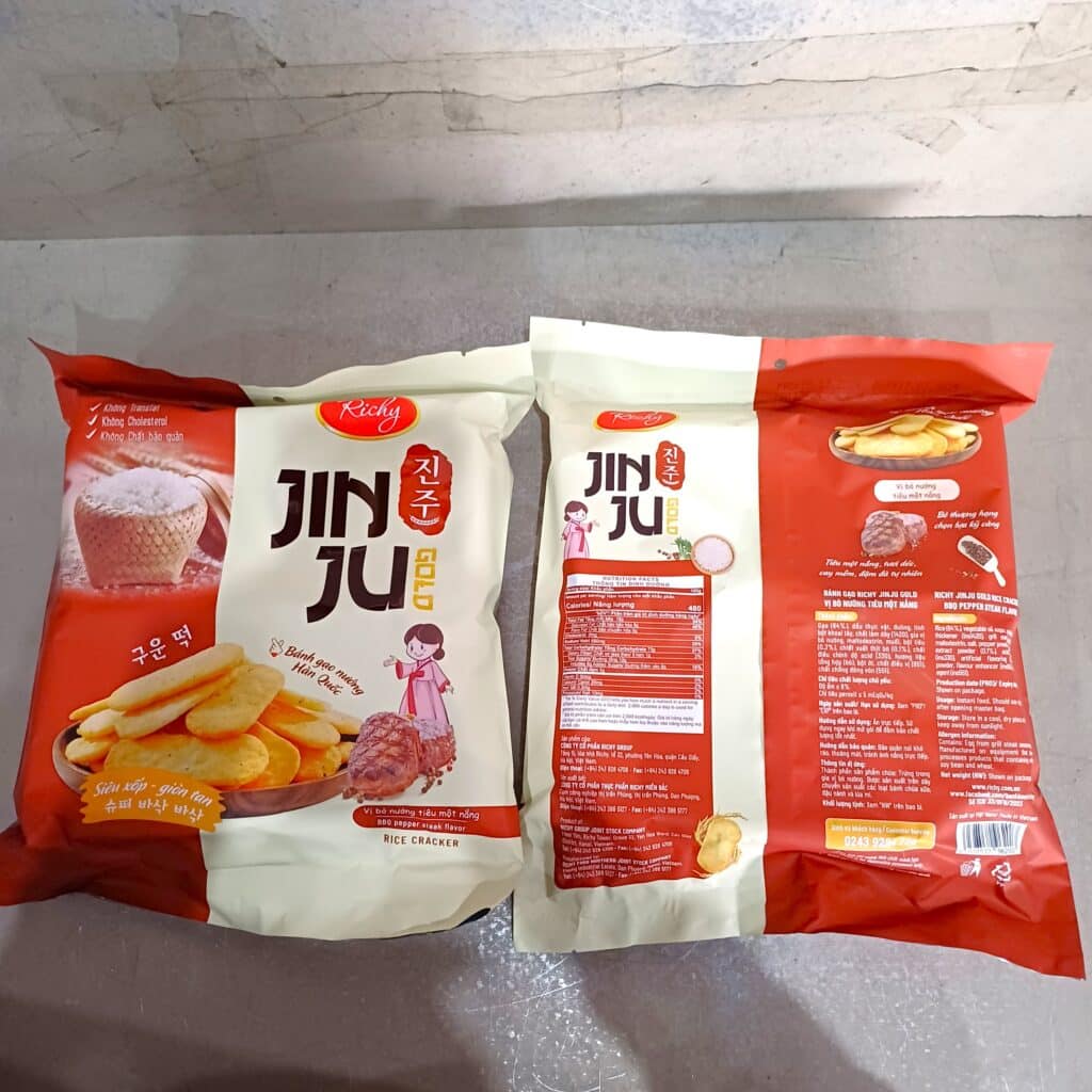 Richy Rice Cracker Jinju Beef BBQ 134.4gx 12 Bags Wholesale Exporter ...