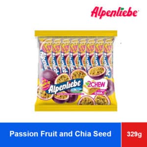 Alpenliebe Passion Fruit And Chia Seeds Flavor Candy 2Chew Chewy 329g X 24 Bags - Perfect Blend ...