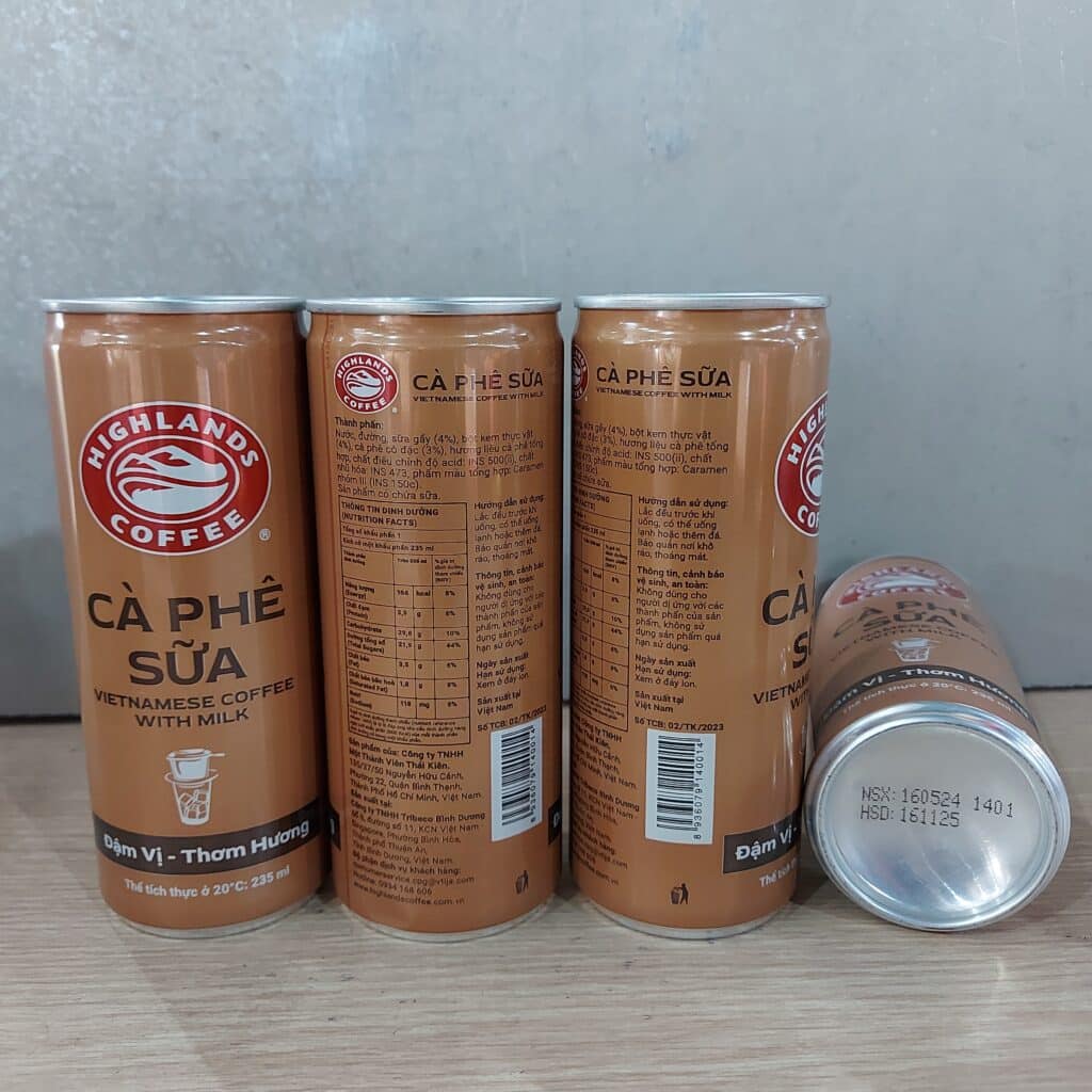 Highlands Coffee Vietnamese Iced Coffee With Milk 235ml X 24 Cans ...