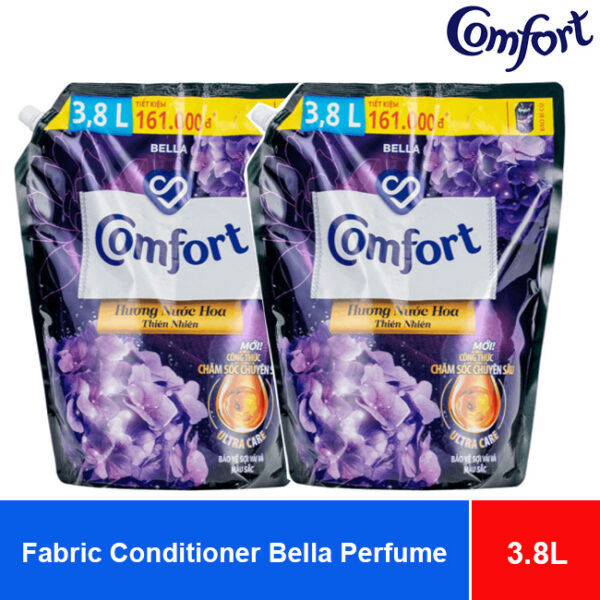 Comfort Fabric Conditioner Bella Perfume 3.8L X4 Pouches Wholesale ...