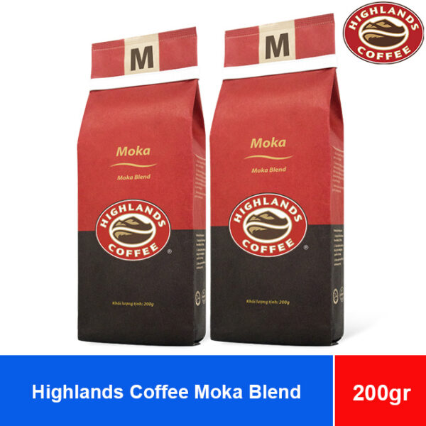 Highlands Coffee Moka Blend 200Gr X12 Bags Wholesale Exporter & Fmcg Viet