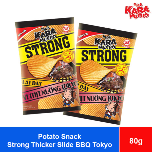 Koikeya Karamucho Potato Snack Strong Thicker Slide Bbq Tokyo Flavor ...