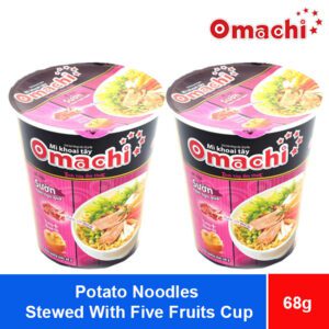 Omachi Potato Noodles Stewed With Five Fruits 68g X24 Cups Wholesale ...