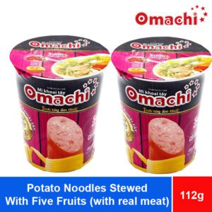 Omachi Potato Noodles Stewed With Five Fruits (with Real Meat) 112g X24 ...