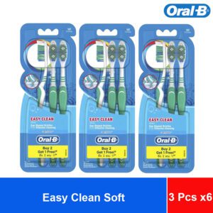 Oral-B Toothbrush Easy Clean Soft - Pack Of 3 X6 Sheets X16 Wholesale ...