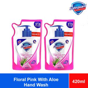 Safeguard Hand Washing Liquid Floral Pink With Aloe 420ml X12 Pouches ...
