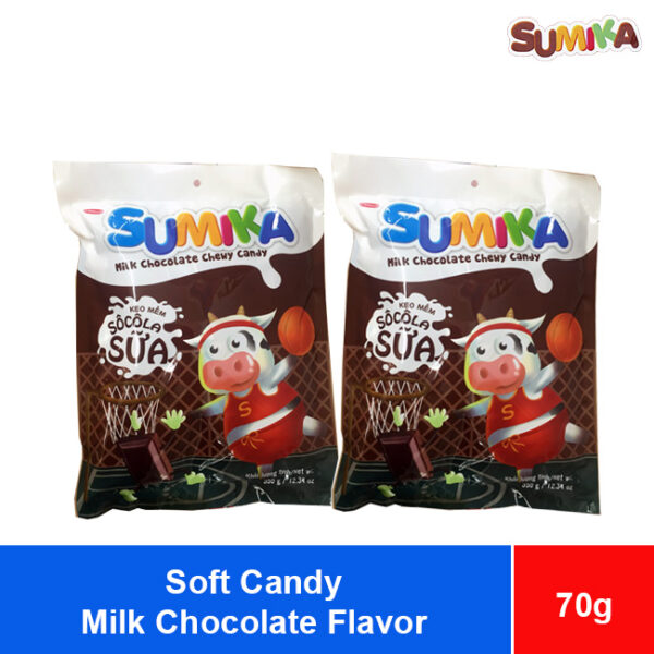 Bibica Sumika Soft Candy Milk Chocolate Flavor 70G X 80 Bags Wholesale ...