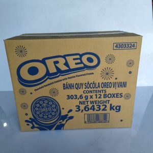 Oreo Sandwich Cookies Vanilla Cream 303.6g X 12 Boxes Wholesale ...
