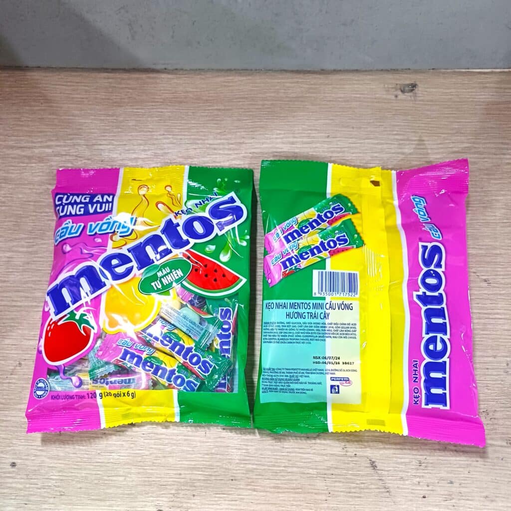 Mentos Mini Soft Candy Fruit 120g (6g X 24 Rolls) X 51 Bags Wholesale ...