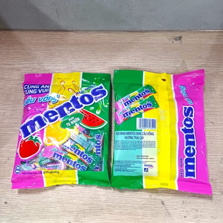 Mentos Mini Soft Candy Fruit 120g (6g X 24 Rolls) X 51 Bags Wholesale ...