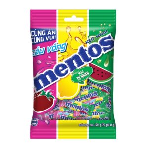 Mentos Mini Soft Candy Fruit 120g (6g X 24 Rolls) X 51 Bags Wholesale ...