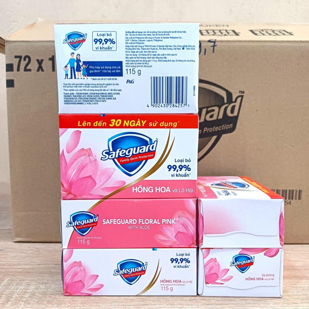 Safeguard Bar Soap Floral Pink With Aloe 115g X 12 Boxes Wholesale ...