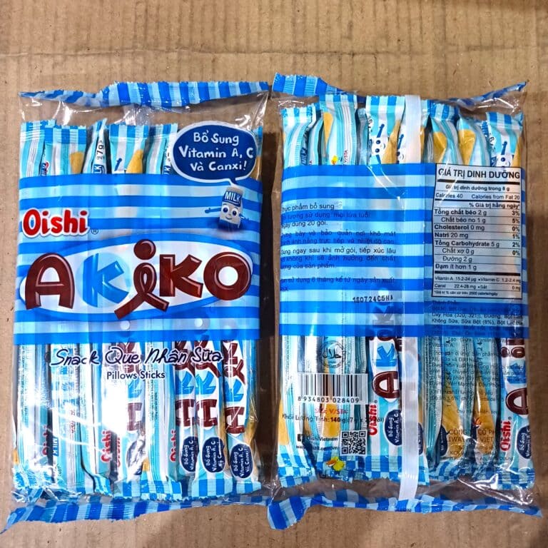 Akiko Oishi Milk-Pillows Stick Snack 140g Wholesale Exporter » FMCG Viet